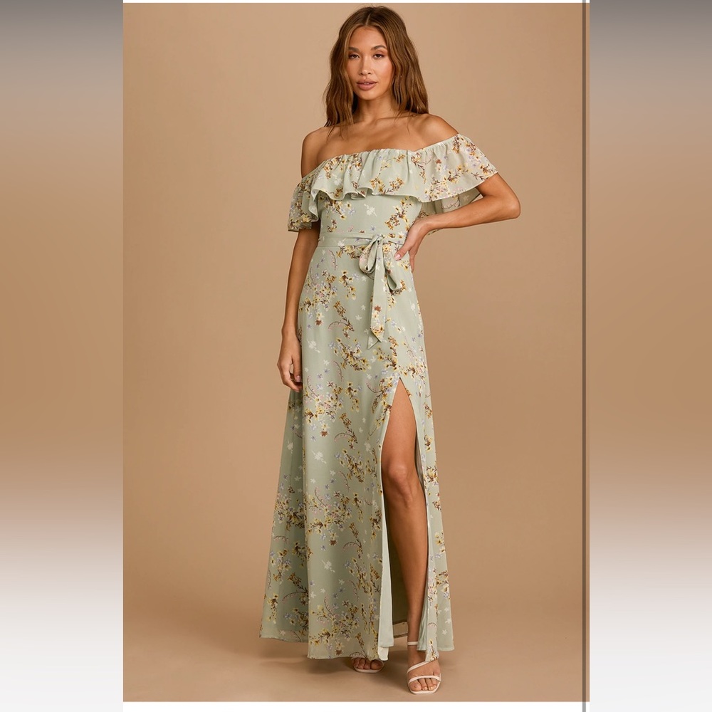 Lulus Off The Shoulder Dress - Gem